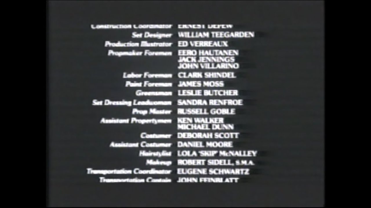 E.T. The Extra-Terrestrial (1982) End Credits (Vhs Tape) - YouTube