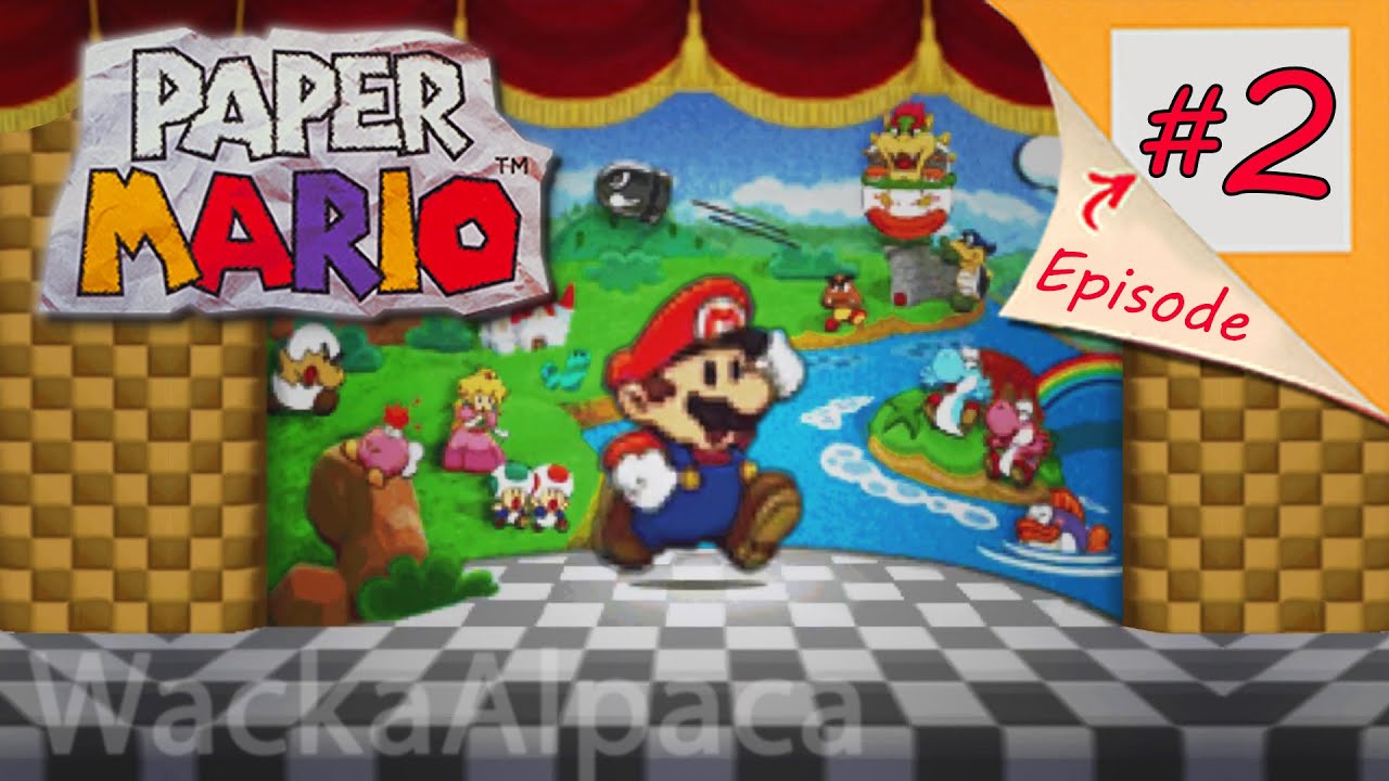 Wacka Plays: Paper Mario (N64) Part 2 - Exploring Goomba Village - YouTube