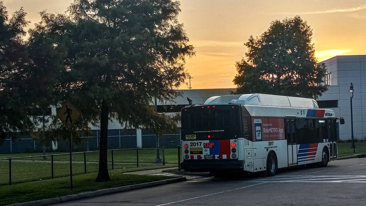 Houston Tx, Houston Metro Buses And Light Rail In Action At Northline ...