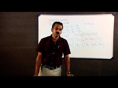 SOLUTION OF SYSTEM OF EQUATIONS USING ITERATIVE METHODS #swayamprabha #CH08SP - YouTube
