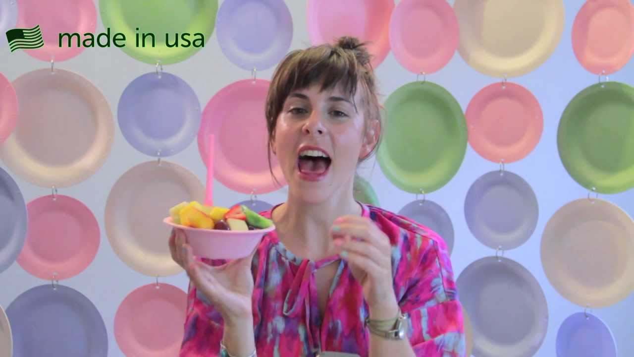 Susty Party Bowls {Responsibly Made Party Supplies} - YouTube