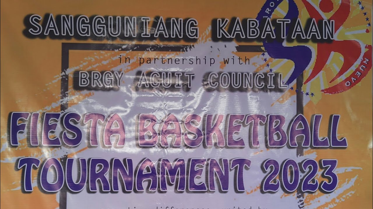 FIESTA BASKETBALL TOURNAMENT 2023 BRGY ACUIT - YouTube