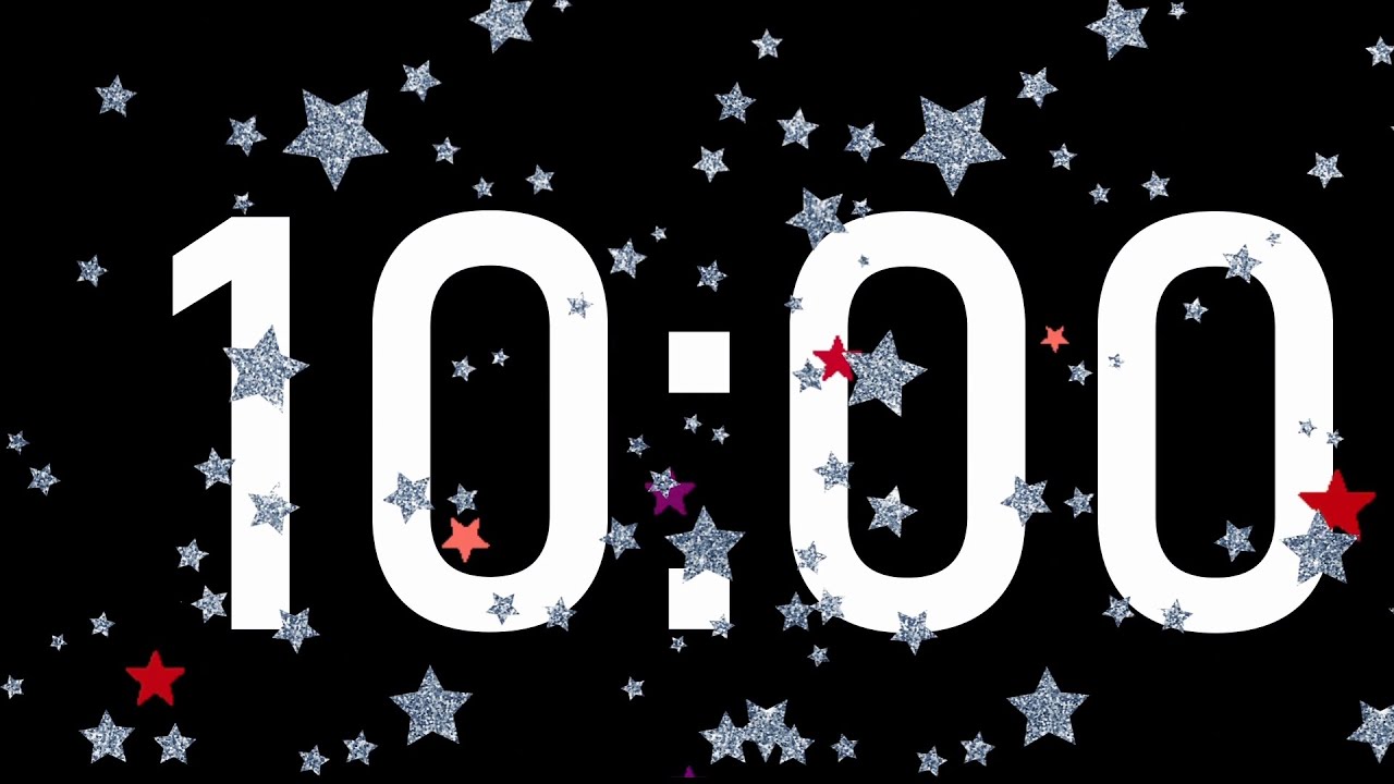 10 Minute Timer - Shooting Stars Themed - With Movement for Visual ...