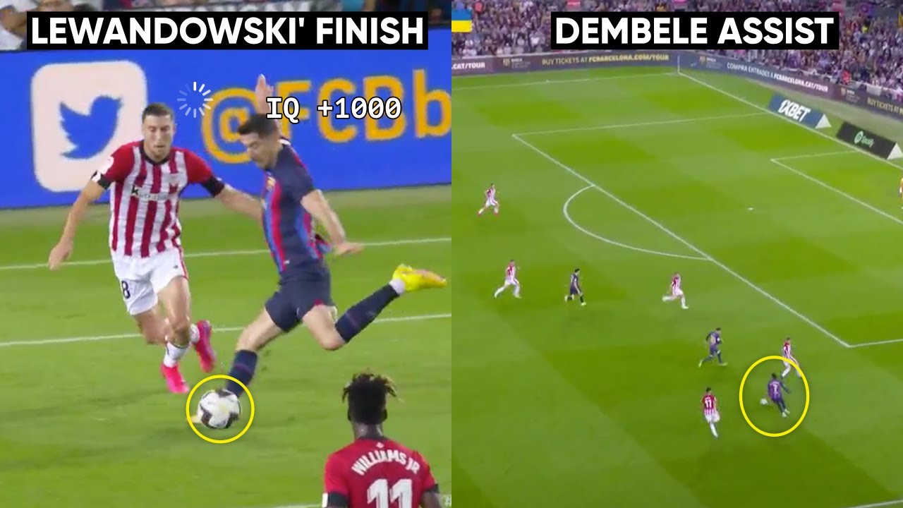 Dembélé creates magic at Camp Nou as Lewandowski scored a Brilliant ...