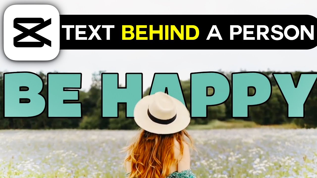 How to Do the Text Behind Person Effect in CapCut (EASY) - YouTube