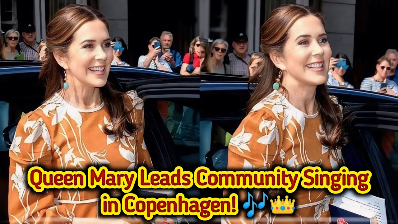 Queen Mary Leads Community Singing in Copenhagen! 🎶👑 - YouTube