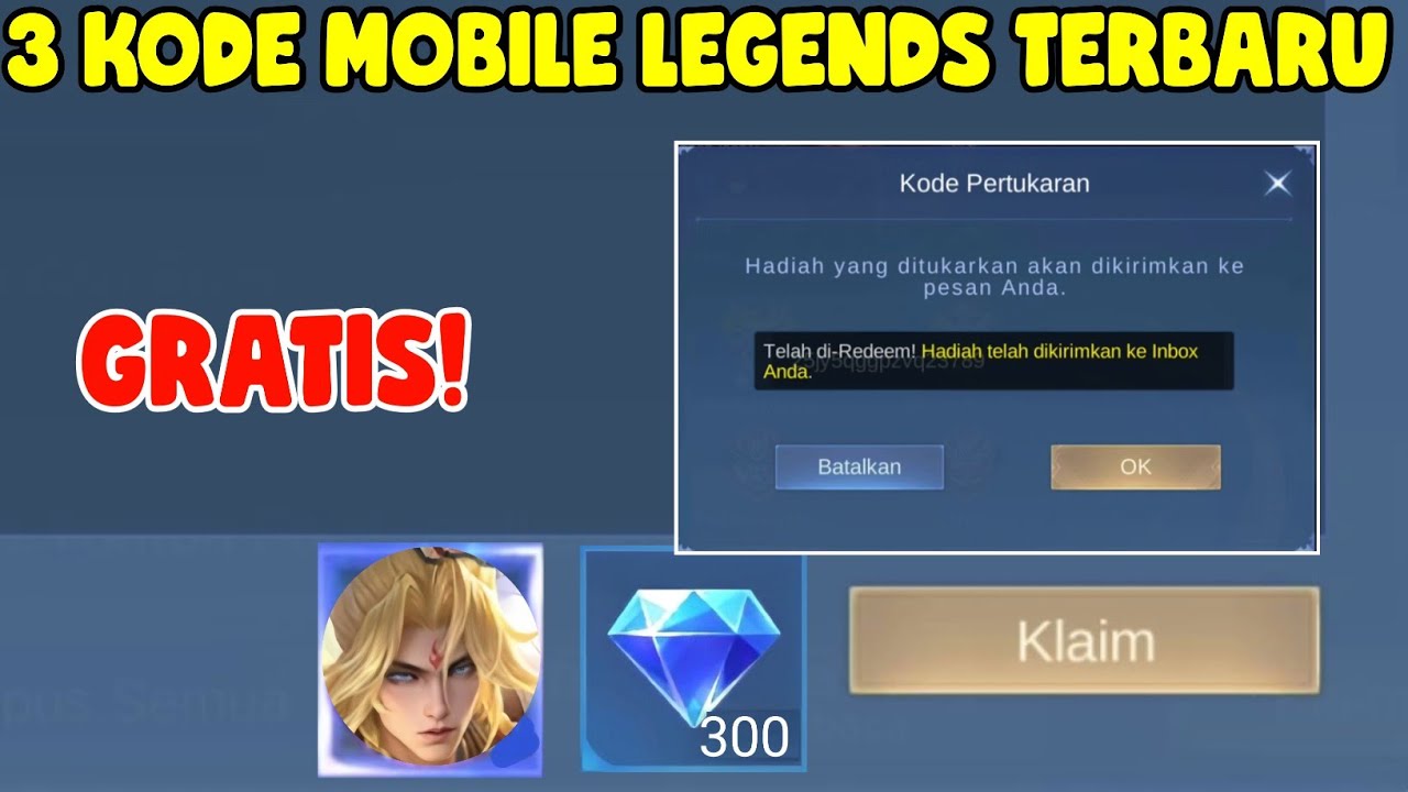 LOGIN SEKARANG! 2 KODE REDEEM MOBILE LEGENDS TERBARU | KODE REDEEM ML ...