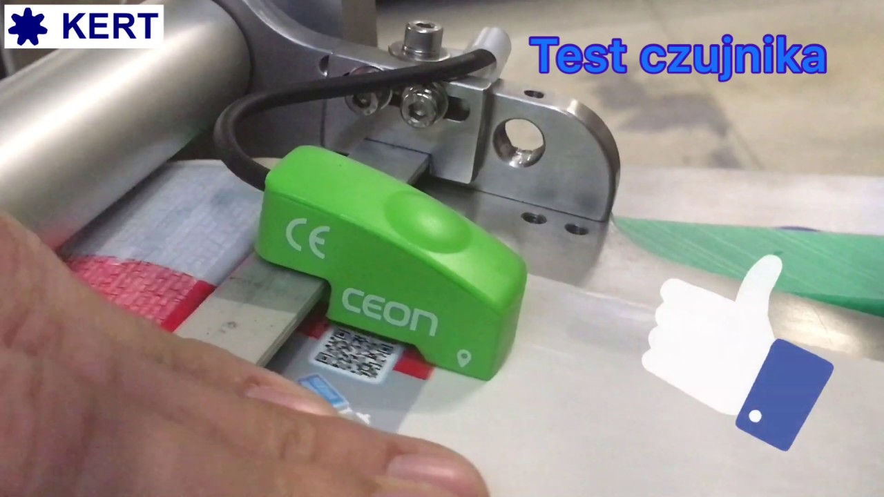 KERT - Regulacja czujnika etykiet CEON - YouTube