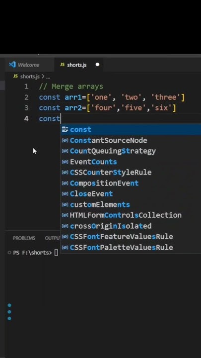 Javascript Merge Arrays Shorts Youtube