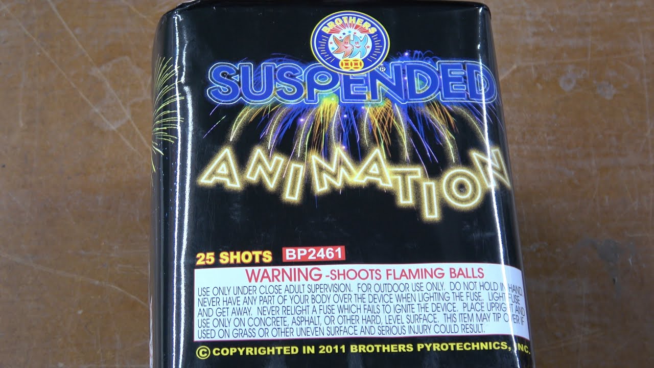 Suspended Animation by Brothers Fireworks 25 shot 200g cake - YouTube