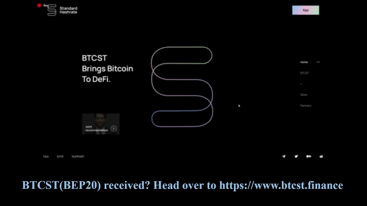 How To Stake BTCST To Get Rewarded With τBTC ? - BTC Standard Hashrate ...