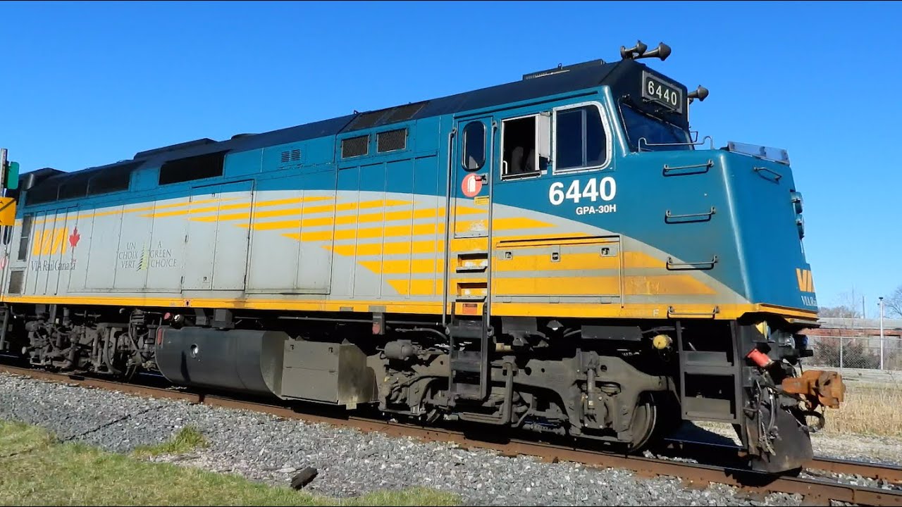 VIA Rail 6440, Chatham-Kent On, Apr 6 24. - YouTube