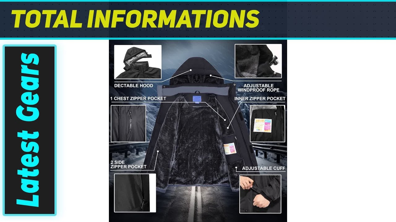 Ultimate Men's Waterproof Ski Snow Coat: Conquer Winter! - YouTube