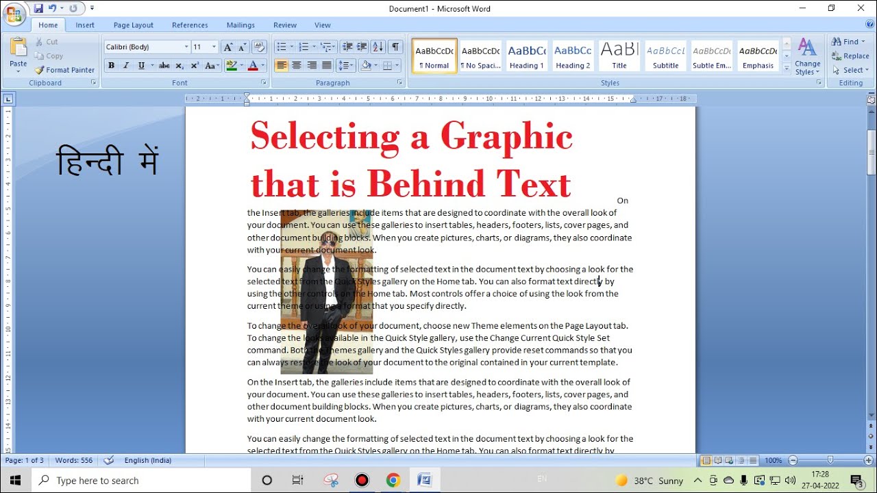 Selecting A Graphic That Is Selecting A Graphic That Is