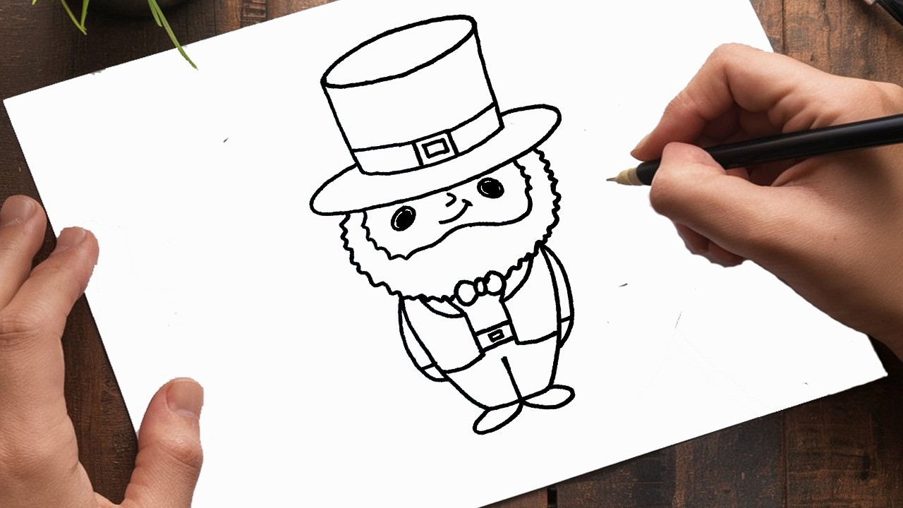How To Draw A Leprechaun - Simple & Easy Drawing Tutorial - YouTube