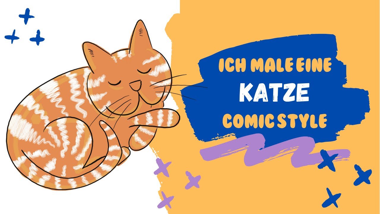 Art Vlog: Wie zeichnet man eine Katze Schritt für Schritt🐈‍⬛ Zeichnen ...