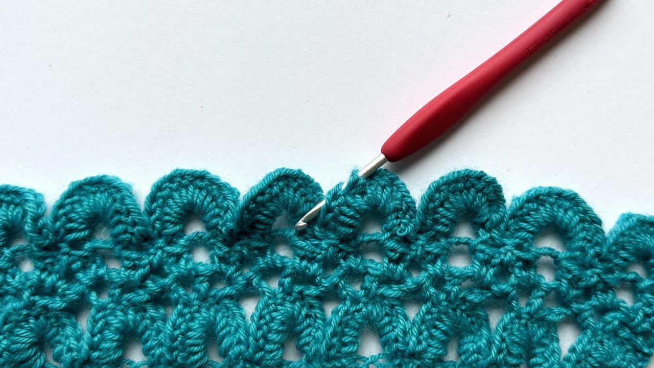 Beautiful and easy crochet arch stitch tutorial! Try it yourself. - YouTube