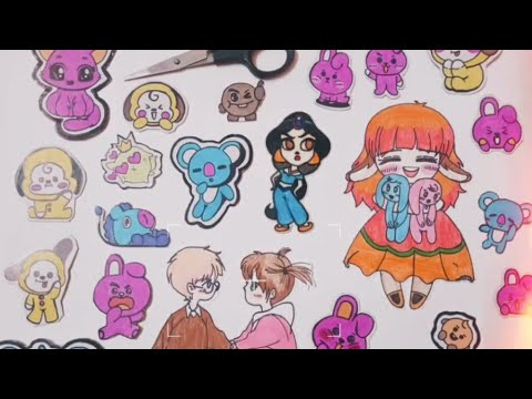 #handmade stickers, #cute stickers #diy stickers, @ShivGauricrazycraft ...