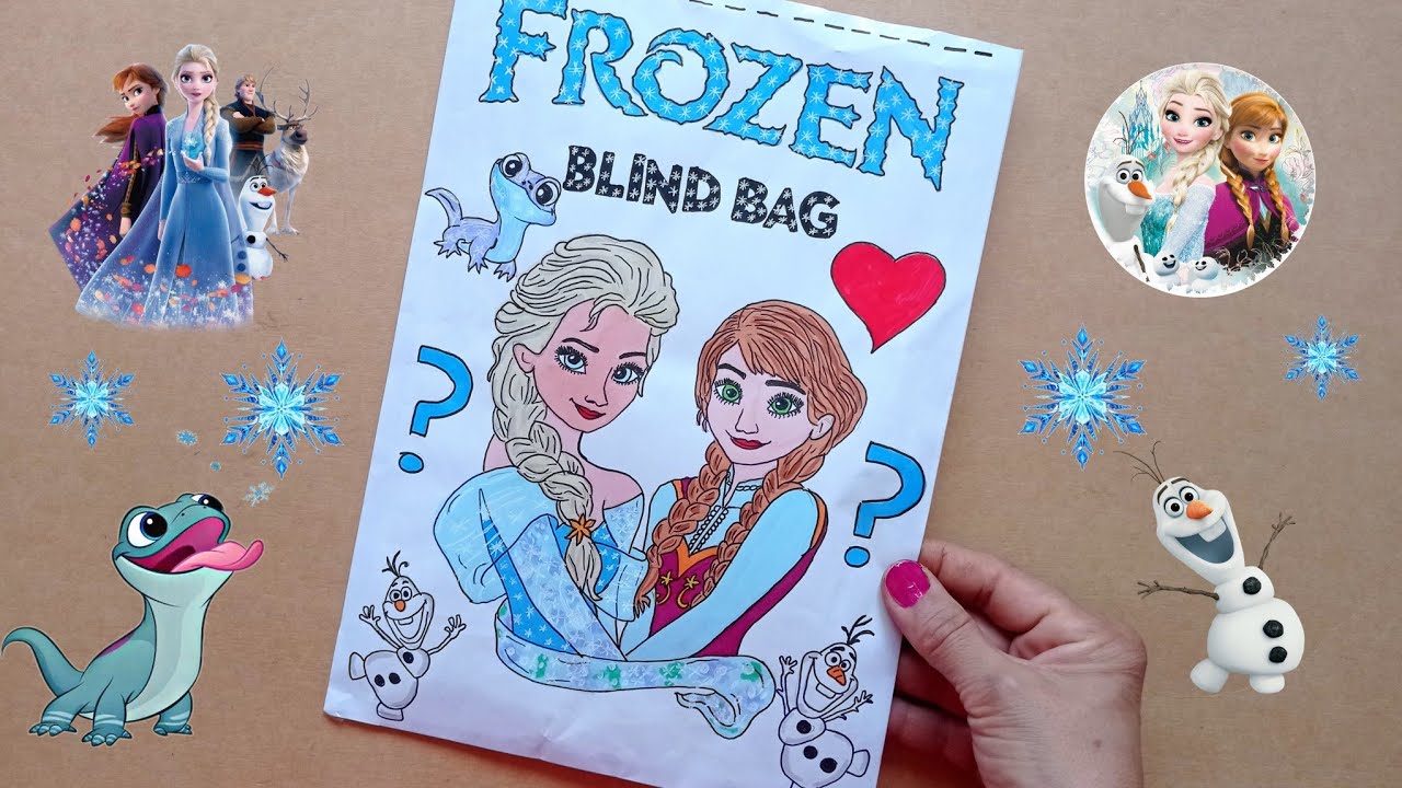 🎁Blind Bag Paper ️ FROZEN ANNA _ ELSA / ASMR /satisfying Opening Blind ...