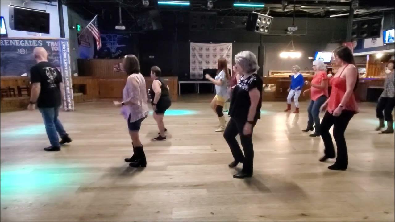Dancing That Honky Tonk Highway Line Dance By Maggie Shipley At Renegades On 5 23 23 - YouTube