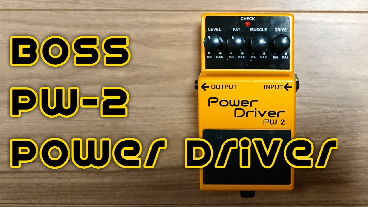 BOSS Power Driver PW-2 demo with Les Paul - YouTube