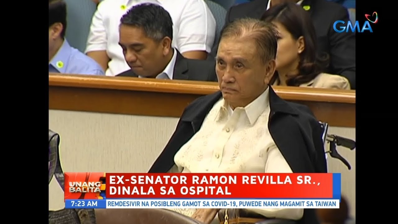 UB: Ex-senator Ramon Revilla Sr., dinala sa ospital - YouTube