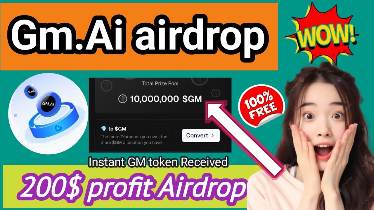 GM token Airdrop || Gm.Ai airdrop gm token Instant received airdrop | gmAI protocol #airdrop ...