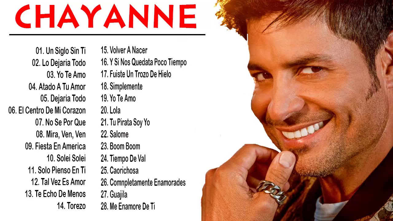 CHAYANNE Sus Mejores Éxitos CHAYANNE 30 Grandes Éxitos Enganchados ...