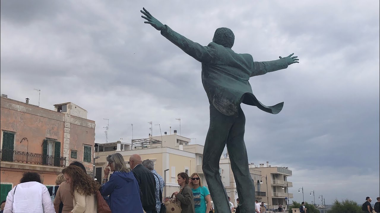 [ Statue of Domenico Modugno born in Polignano a Mare ( Volare is a ...