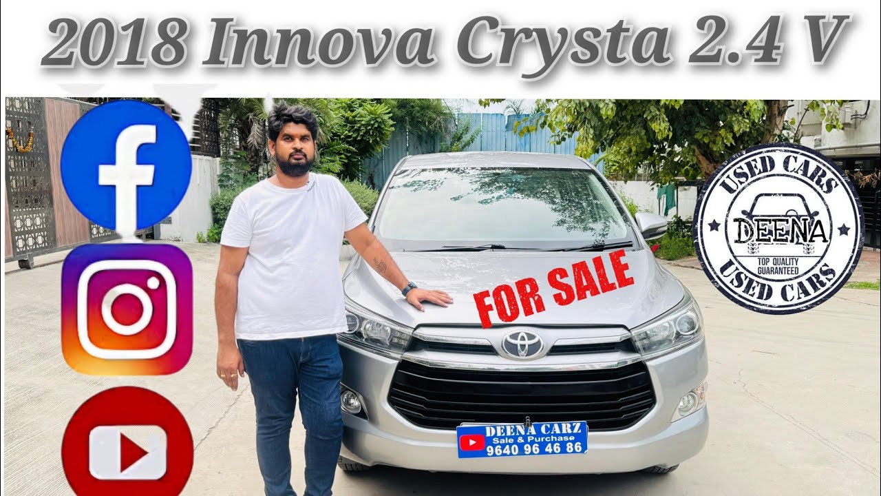 2018 Innova crysta 2.4 V For Sale | Secondhand Car sales in Hyderabad ...