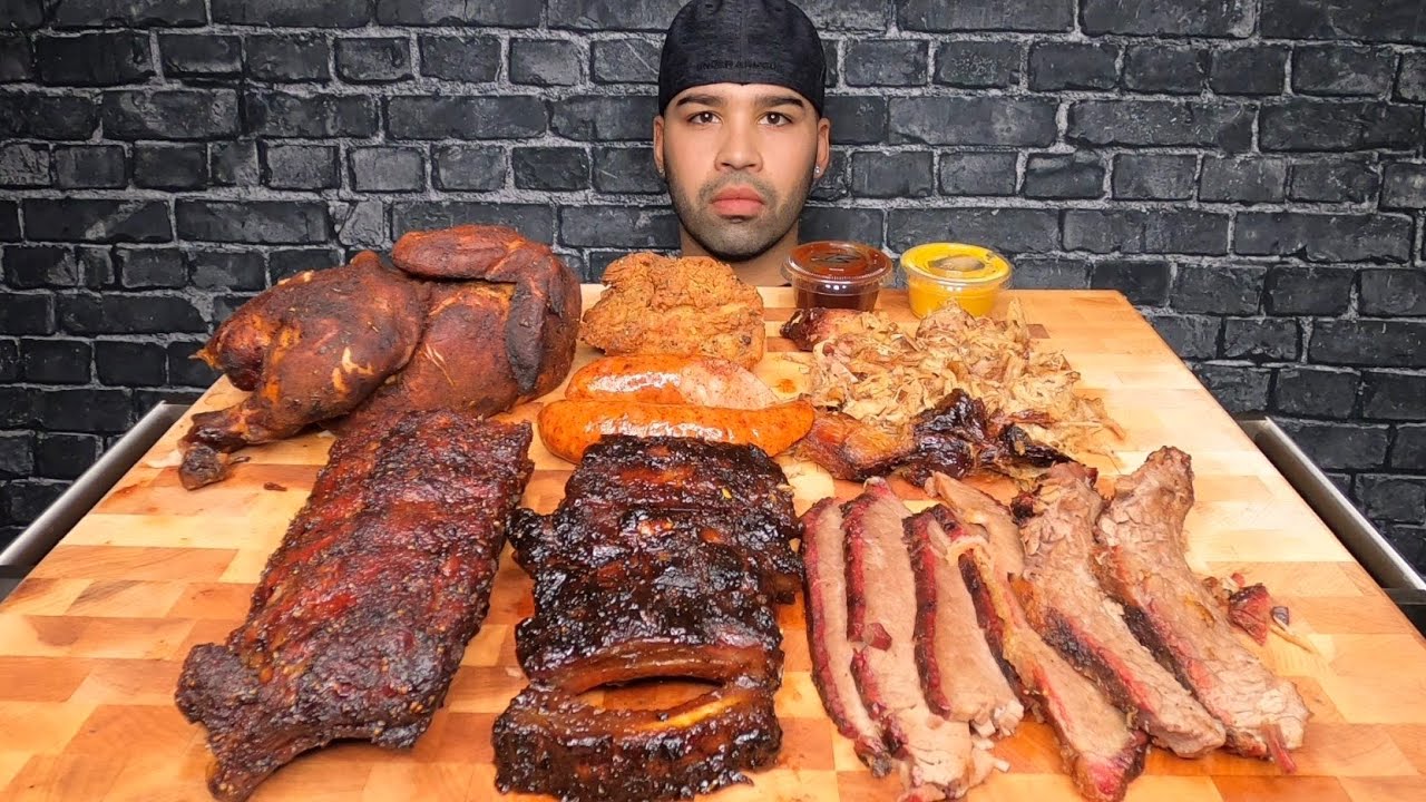 (ASMR) MEAT MUKBANG - YouTube