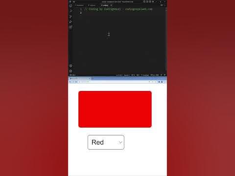 Switch Background Color in JavaScript - YouTube