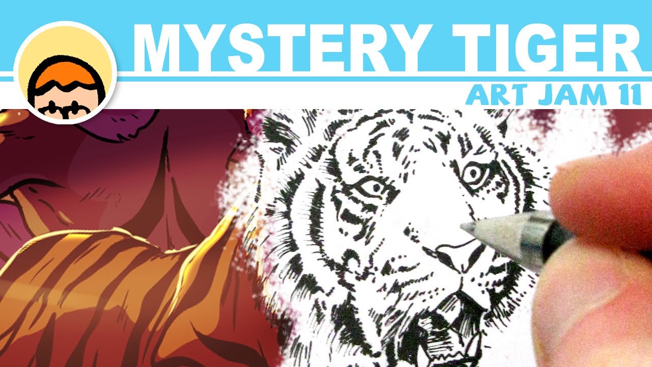 Two Artists Create A Tiger Drawing! - YouTube