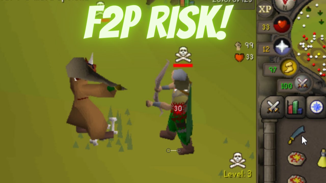 Risking F2P Pure Str PKing Hill Giant Club High Hits #12 (OSRS PVP) CB ...