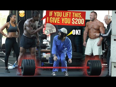 Bodybuilder CHALLENGES Cleaner Anatoly: “$200 If You Can Lift This!” 😱💪 | Gym Prank 2025
