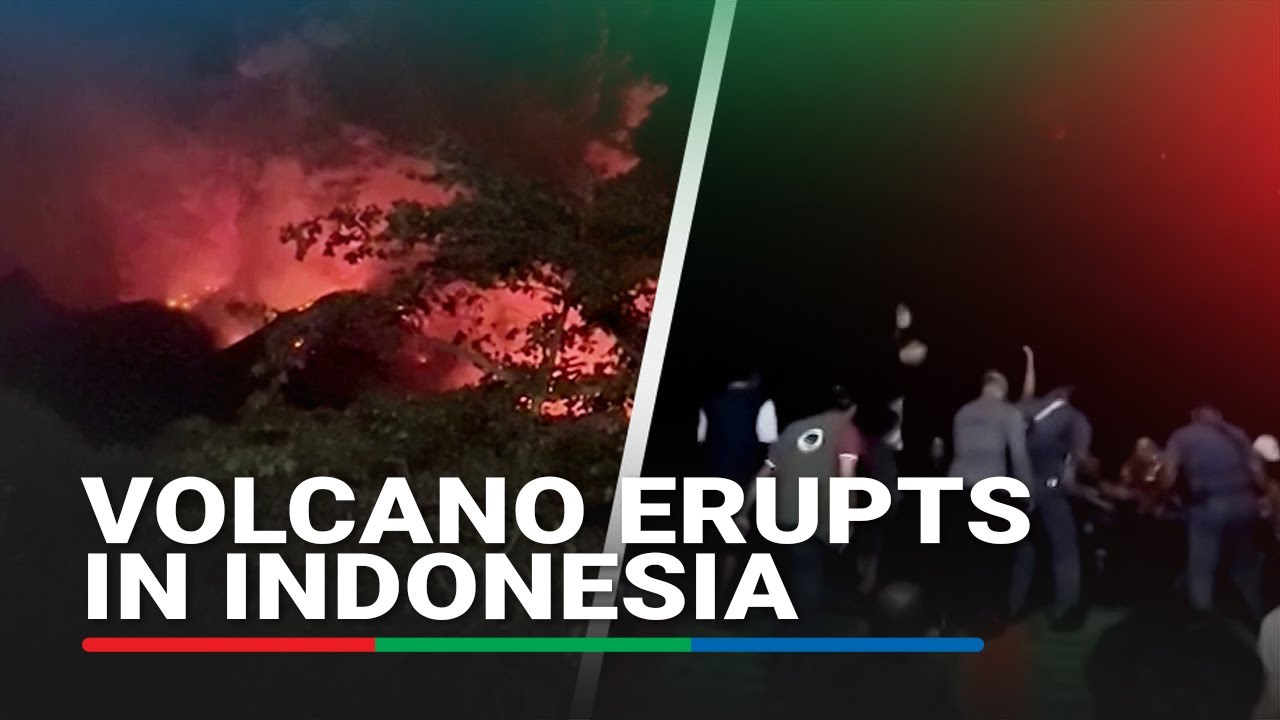 Hundreds evacuated after Indonesia's Ruang volcano erupts - YouTube