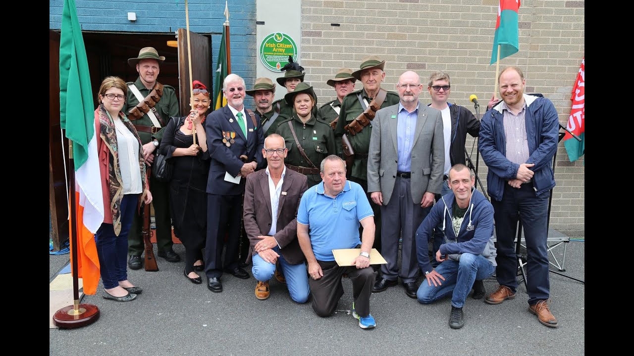 Irish Citizen Army Plaque Unveiling - YouTube