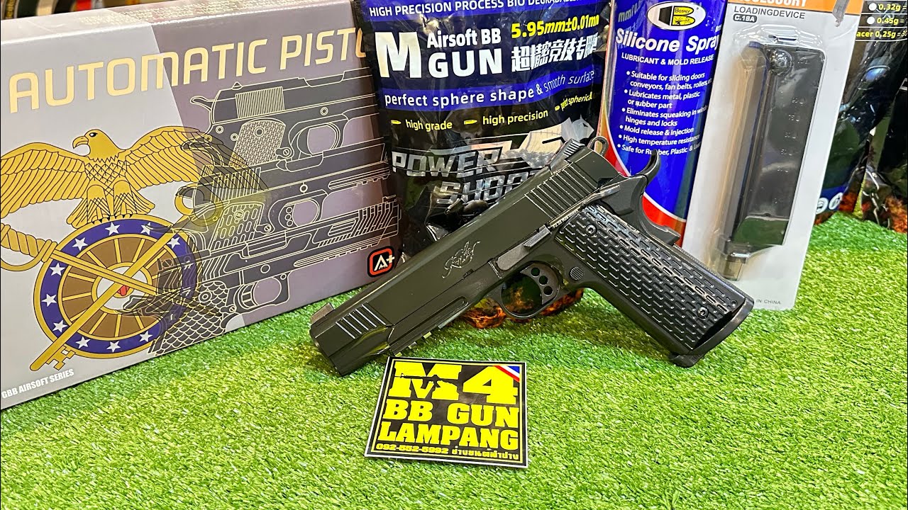 R28 ARMY Upgrade สีดำ โมเดล Kimber ค่าย ARMY ปืนสั้นอัดแก็สสวยๆที่น่า ...