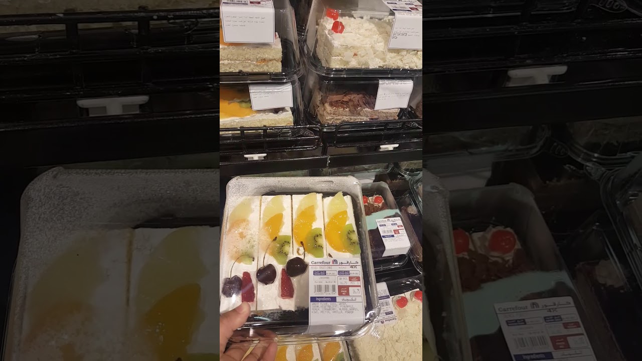 Cakes in Carrefour Doha - YouTube