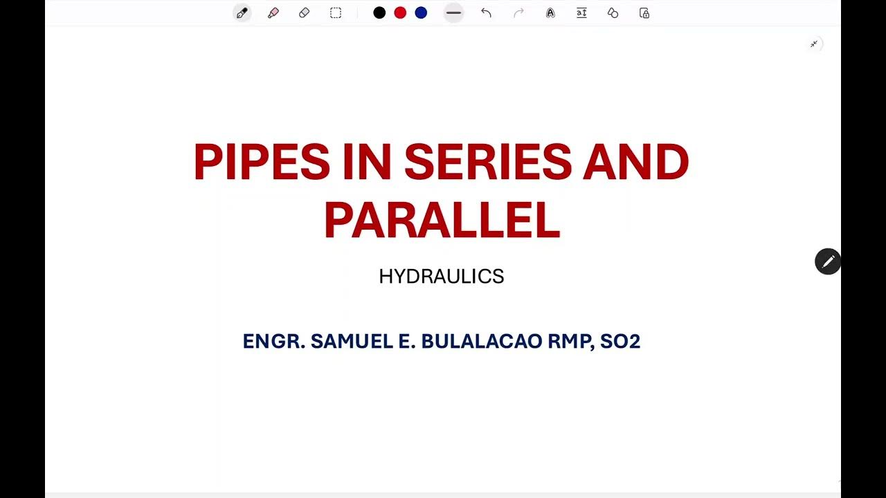 PIPES IN SERIES AND PARALLEL - YouTube