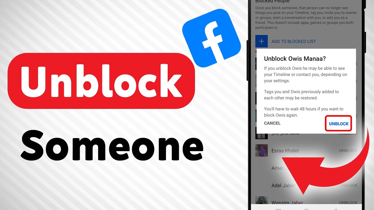 How to Unblock Someone On Facebook (Updated) - YouTube