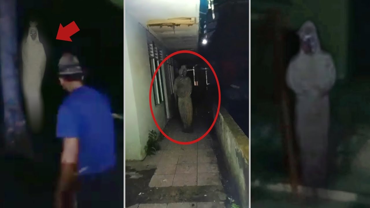 Mereka ada di sini..! 6 Penampakan Hantu Pocong dan Sosok Hitam yang ...