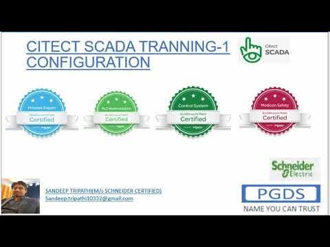 1.CITECT SCADA TUTORIAL-CONFIGURATION,TAGGING FIRST PROJECT - YouTube