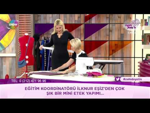 Zahide Yetiş'le evde şık mini etek yapımı