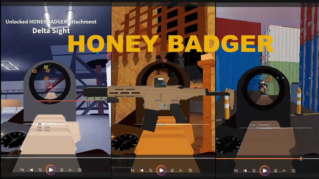 Honey Badger Gameplay || Phantom Forces - YouTube
