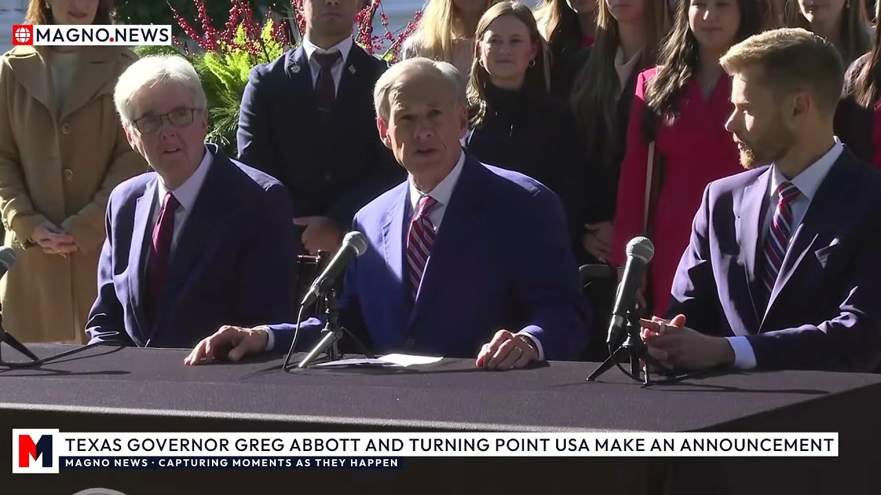 🇺🇸 Texas Gov. Greg Abbott & Turning Point USA Make Huge Announcement at ...