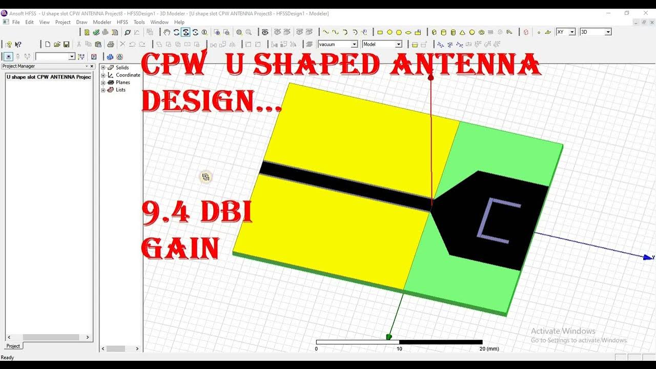 How to design CPW fed Antenna port in CST | Coplanar Waveguide (CPW) Port - YouTube