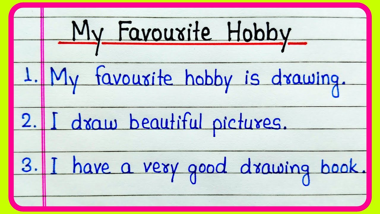 My Favourite Hobby Essay 10 lines | Essay on My favourite Hobby | My ...
