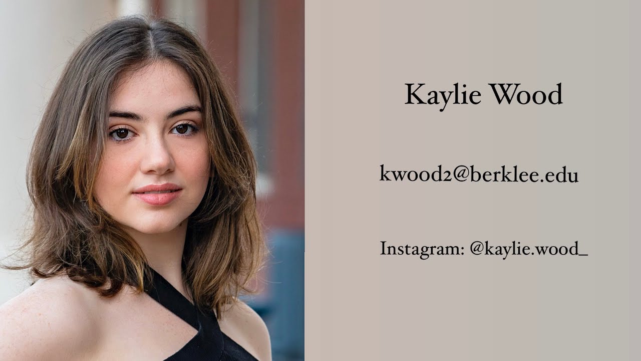 Kaylie Wood Dance Reel 2023 - YouTube