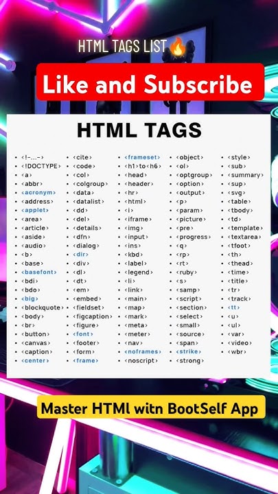 Introduction to HTML Tags game changer fire list #coding #programming #shortvideo #youtube - YouTube
